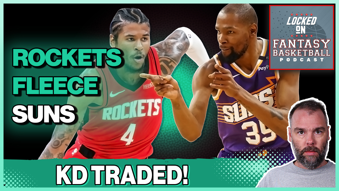 Kevin Durant TRADED To Houston! Fantasy Fallout For Devin Booker, Jalen ...