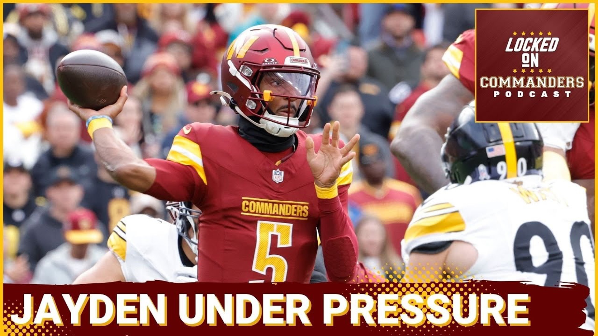 Washington Commanders Jayden Daniels Struggled Against Pressure | First ...