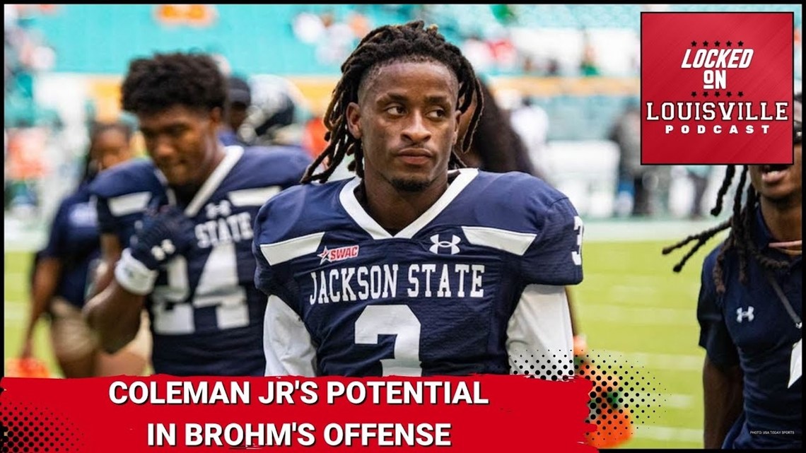 Louisville wide receiver Kevin Coleman Jr's potential in Jeff Brohm's offense is through the ...