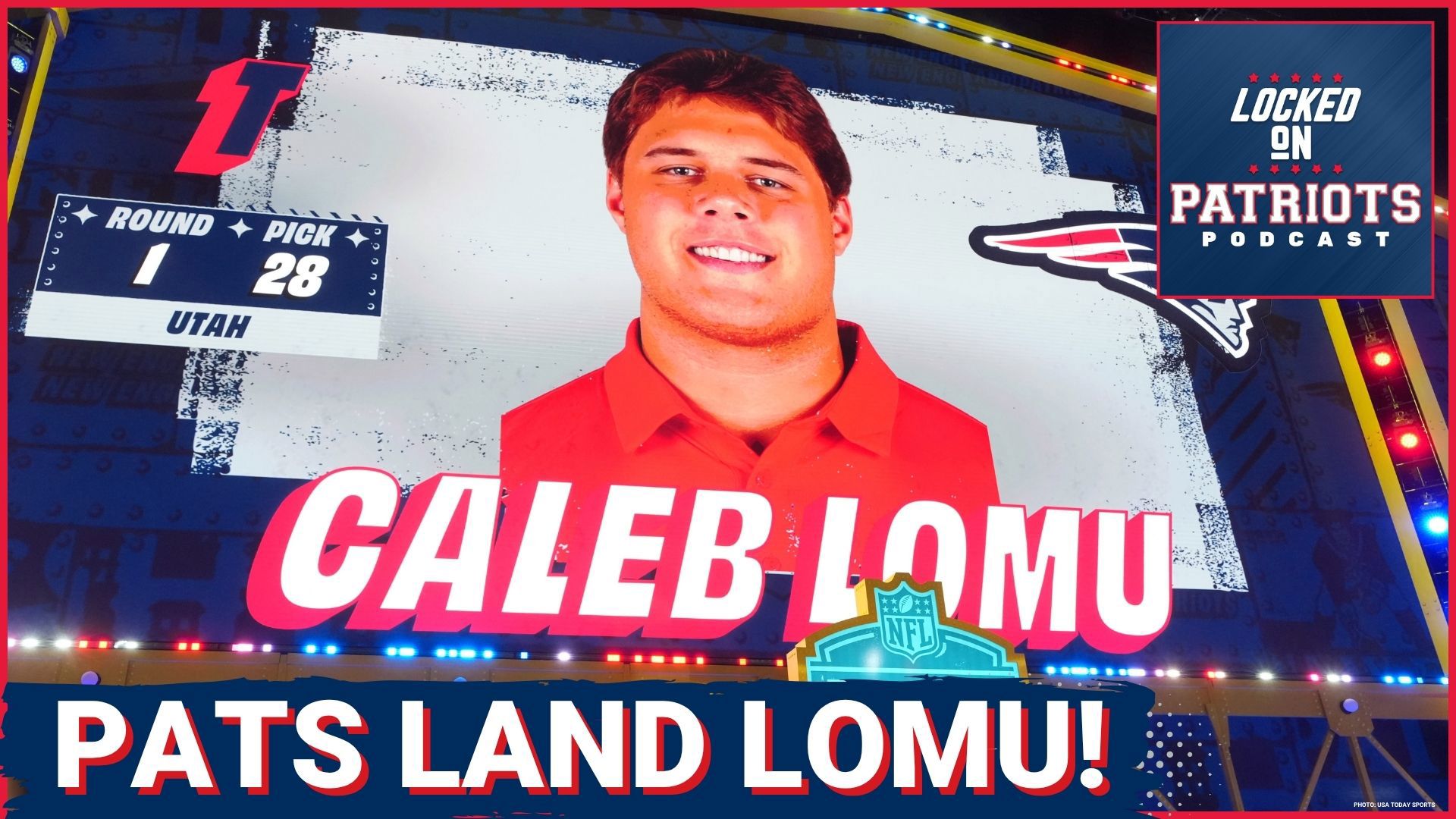 SHOCKER: New England Patriots TRADE UP to Draft Caleb Lomu at #28 ...