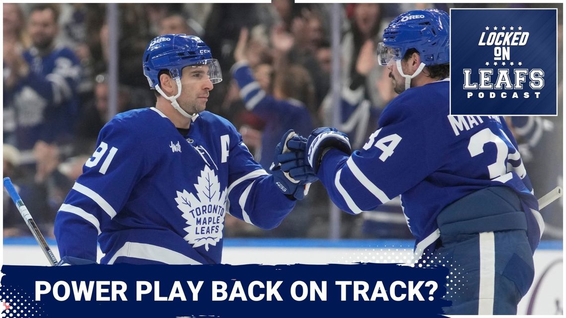 Toronto Maple Leafs power play delivers, Auston Matthews getting back ...