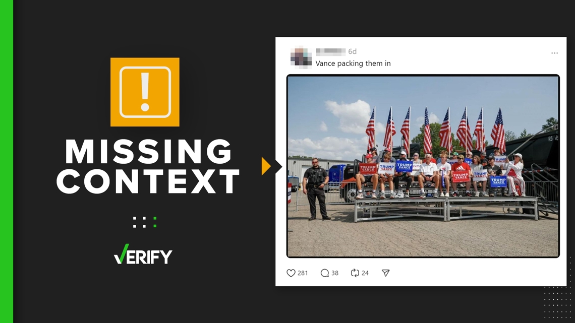 Fact-checking claim about JD Vance crowd size in Michigan | krem.com