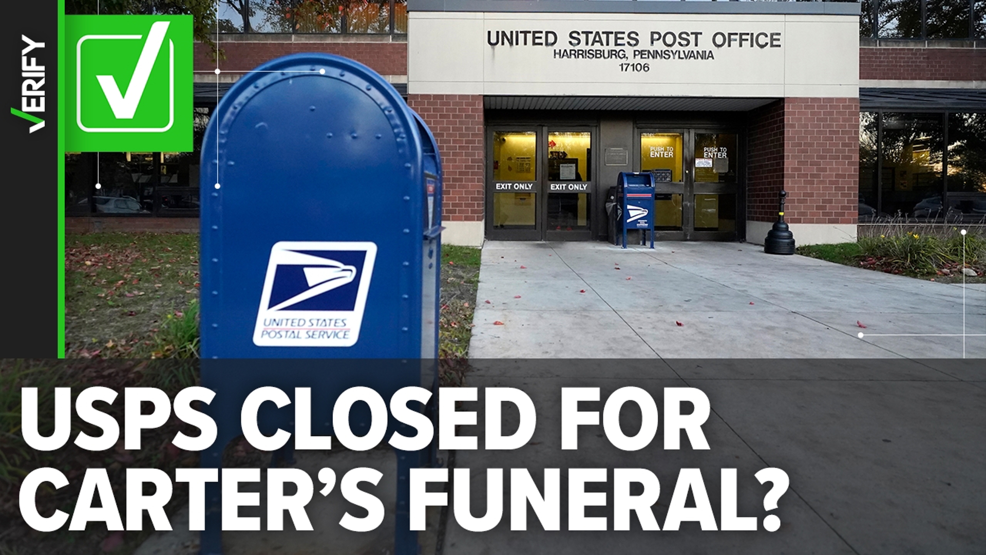 Yes, post offices will be closed on Jan. 9 in honor of former President ...