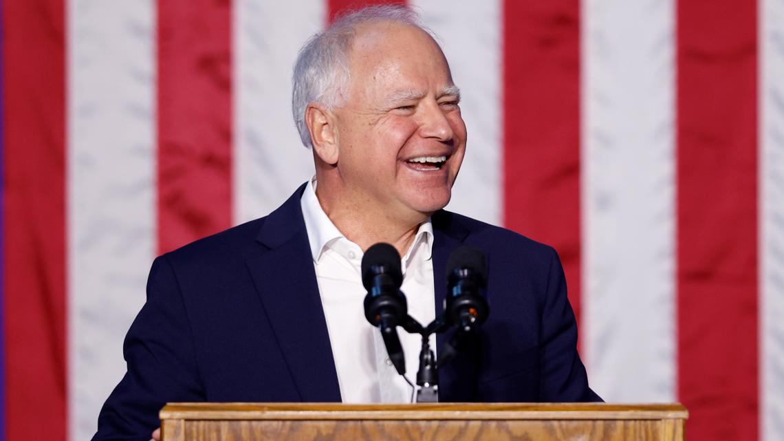 VP candidate Tim Walz attends Seattle campaign event | krem.com